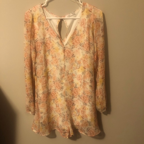 A3 Design | Pants & Jumpsuits | 525 Adorable Spring Floral Long Sleeve ...